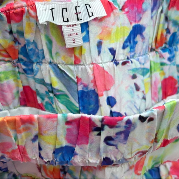 TCEC | Shorts | Tcec Pastel High Rise Pull On Watercolor Smocked Shorts ...